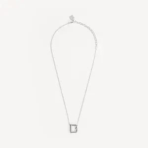 Balenciaga B Necklace - Silver