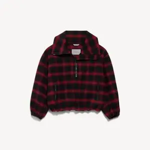 Balenciaga High Collar Half Zip Outerwear - Red