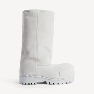 Balenciaga Alaska Fur High Boot - Blue
