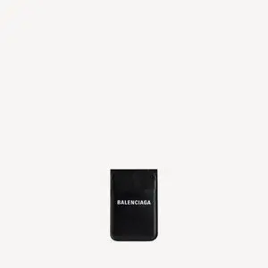 Balenciaga Cash Magnet Card Holder With Stand - Black