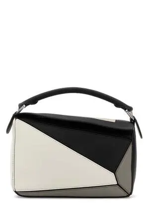 Loewe Leather Small Puzzle Handbag - Multicolor