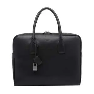 Saint Laurent Bv Bowling Brief Messenger - Black