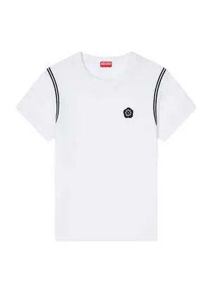 Kenzo Embroidered Cotton T-shirt Boke Flower 2.0 - White