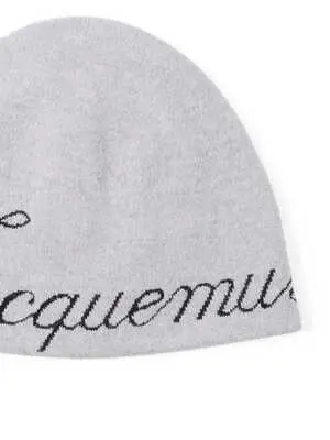 Jacquemus The Atelier Logo Beanie - Gray