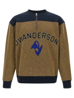JW Anderson J.w.anderson Half-zip Sweatshirt - Multicolor