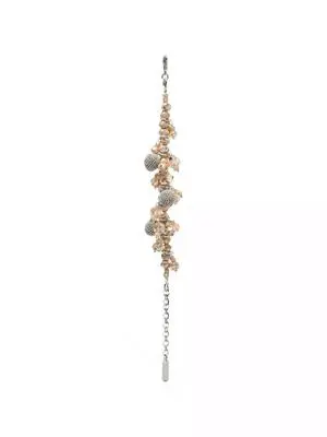 Peserico Beaded Charm Bracelet - Silver