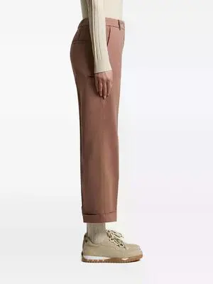 Peserico Pressed-crease Turned-up Trousers