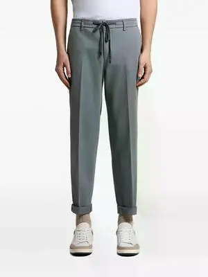 Peserico Drawstring Turn-up Trousers - Grey