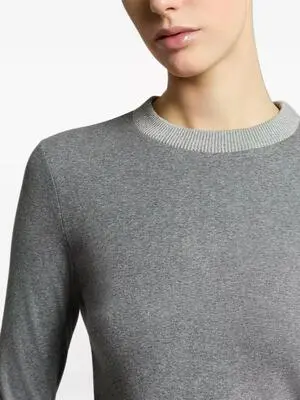 Peserico Ribbed-knit Long-sleeve T-shirt