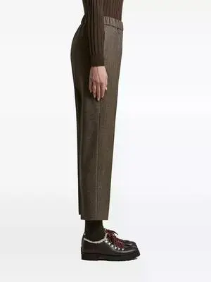 Peserico Elasticated-waistband Pressed-crease Trousers