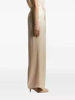 Peserico Pleated Wide-leg Trousers - Neutrals