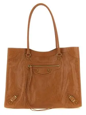 Balenciaga Tote Le City M' Shoulder Bag - Brown