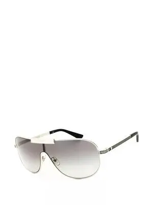 Versace Greca Shield Sunglasses - Silver