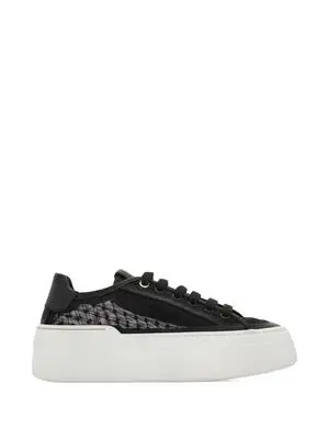 FERRAGAMO Sheer-panel Sneakers - Black