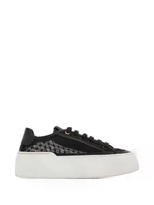 FERRAGAMO Sheer-panel Sneakers - Black