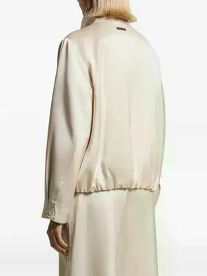 Peserico Satin-finish Zip-up Bomber Jacket