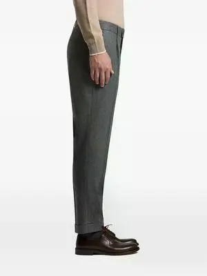 Peserico Pinstripe Pleated Trousers - Grey