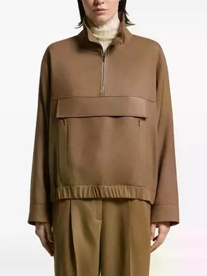 Peserico Half-zip Elasticated-hem Jacket - Brown