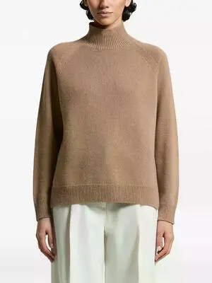 Peserico Raglan-sleeve High-neck Sweater - Neutrals