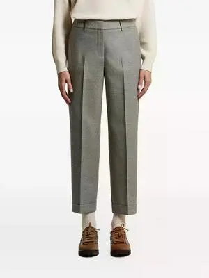 Peserico Pressed-crease Turn-up Trousers - Grey