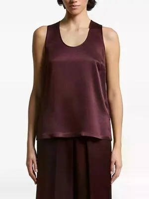 Peserico Satin-finish Scoop-neck Top