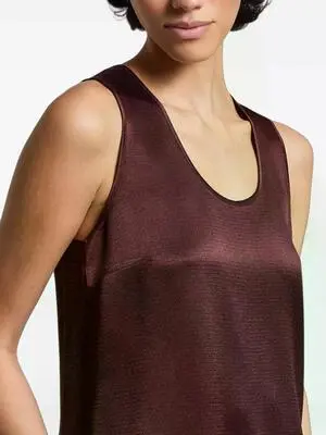 Peserico Satin-finish Scoop-neck Top