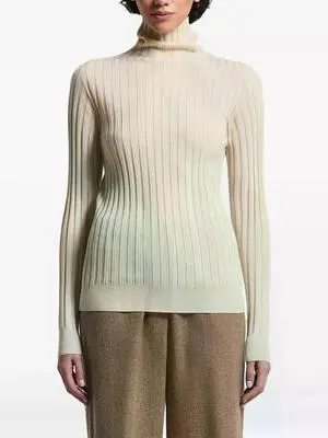 Peserico Ribbed-knit Roll-neck Sweater - Neutrals