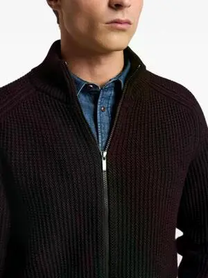 Peserico Waffle-knit Raglan-sleeve Cardigan