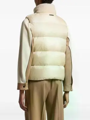 Peserico Shearling-panel Quilted Gilet