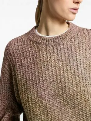 Peserico Sequin-embellished Open-knit Sweater