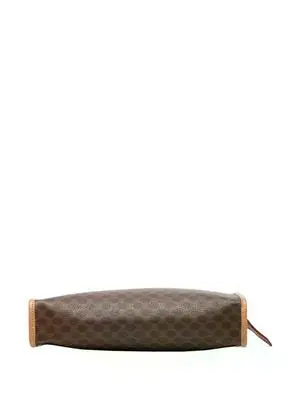 Celine 20th Century Macadam Coated Canvas Clutch Bag