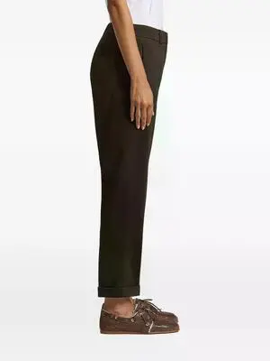 Peserico Turn-up Cuff Tailored Trousers - Brown