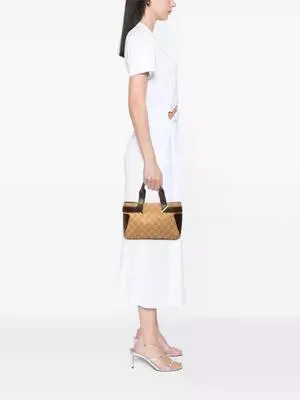 Gucci 2000-2015 Gg Denim Handbag - Brown