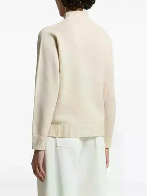 Peserico Zip-cuff High-neck Sweater