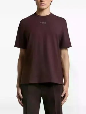 Peserico Logo-print Crew-neck T-shirt - Red