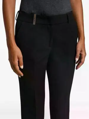 Peserico Logo-plaque Slim-fit Trousers