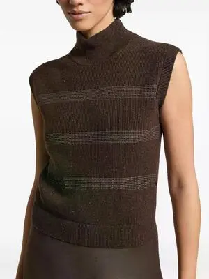Peserico Stripe-detail Sleeveless Midi Dress