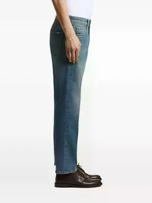 Peserico Faded Straight-leg Jeans - Blue
