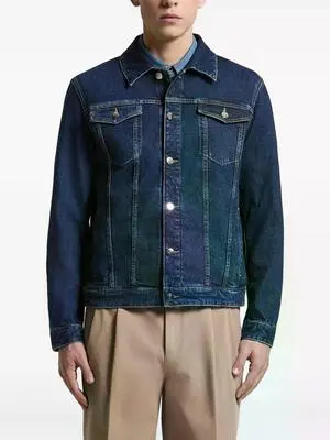 Peserico Button-up Denim Jacket - Blue