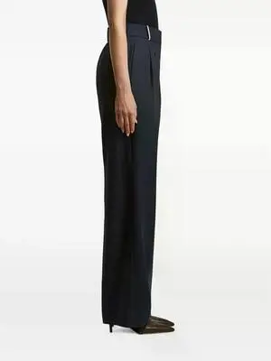 Peserico Pleated Wide-leg Trousers - Blue