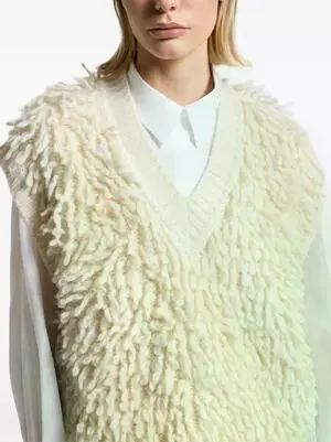 Peserico Fringe-detail V-neck Vest