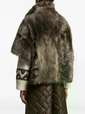 Peserico Reversible Faux-fur Jacket - Brown