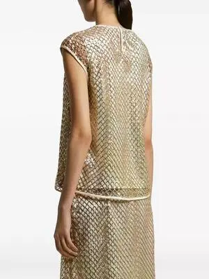 Peserico Sequin-embellished Sleeveless Top