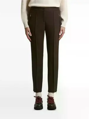 Peserico Zip-detail Tapered Trousers - Brown