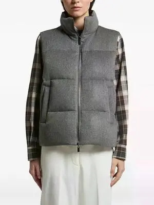 Peserico Reversible Padded Gilet - Grey