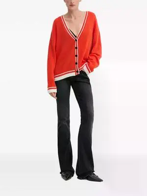 MSGM Striped V-neck Cardigan