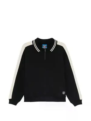 AGNES B. Half-zip Sweatshirt - Black