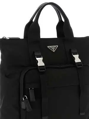 Prada Re-nylon And Saffiano Backpack Shopping Bag
