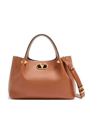 Valentino Garavani Vlogo Signature Small Leather Tote - Multicolor