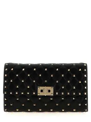 Valentino Garavani Rockstud Spike' Shoulder Bag - Black
